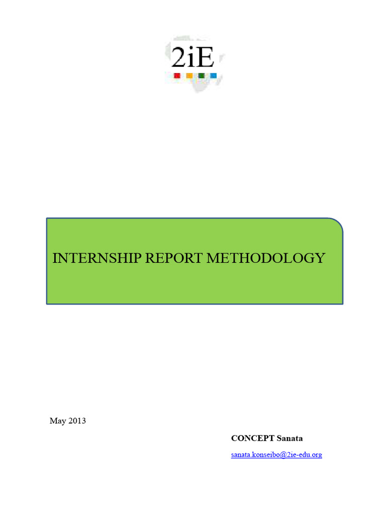 Internship Report Methodology | PDF | Bibliography