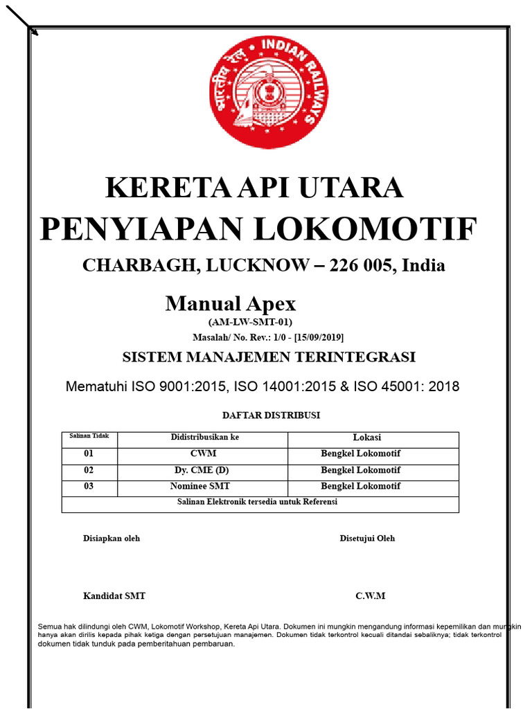 Manual IMS APEX Akhir LOCO | PDF