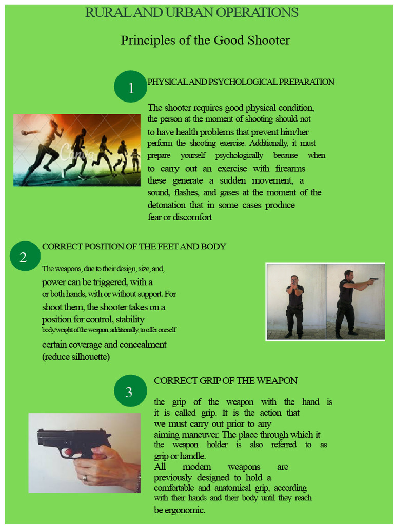 Principles of The Good Shooter | PDF | Shooting | Projectiles