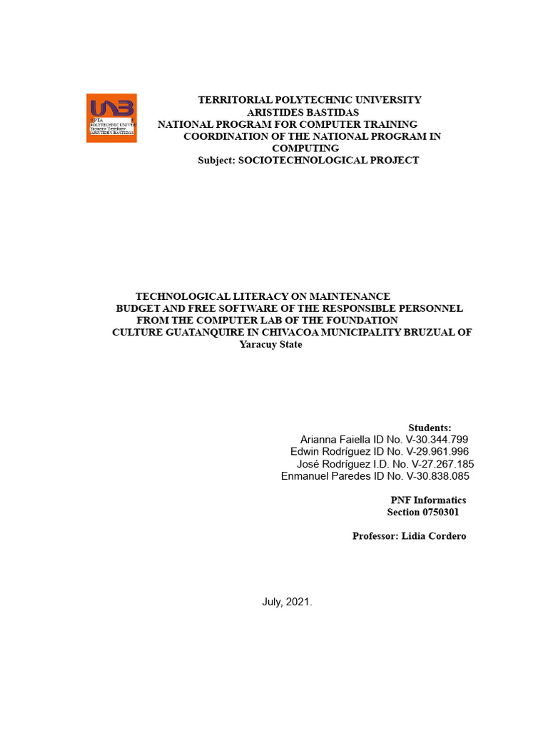 Progress Report PNF COMPUTER SCIENCE | PDF | Operating System ...