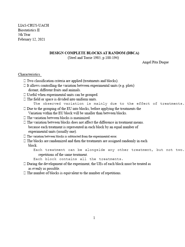DBCA: Biostatistics Analysis Guide | PDF | Analysis Of Variance ...