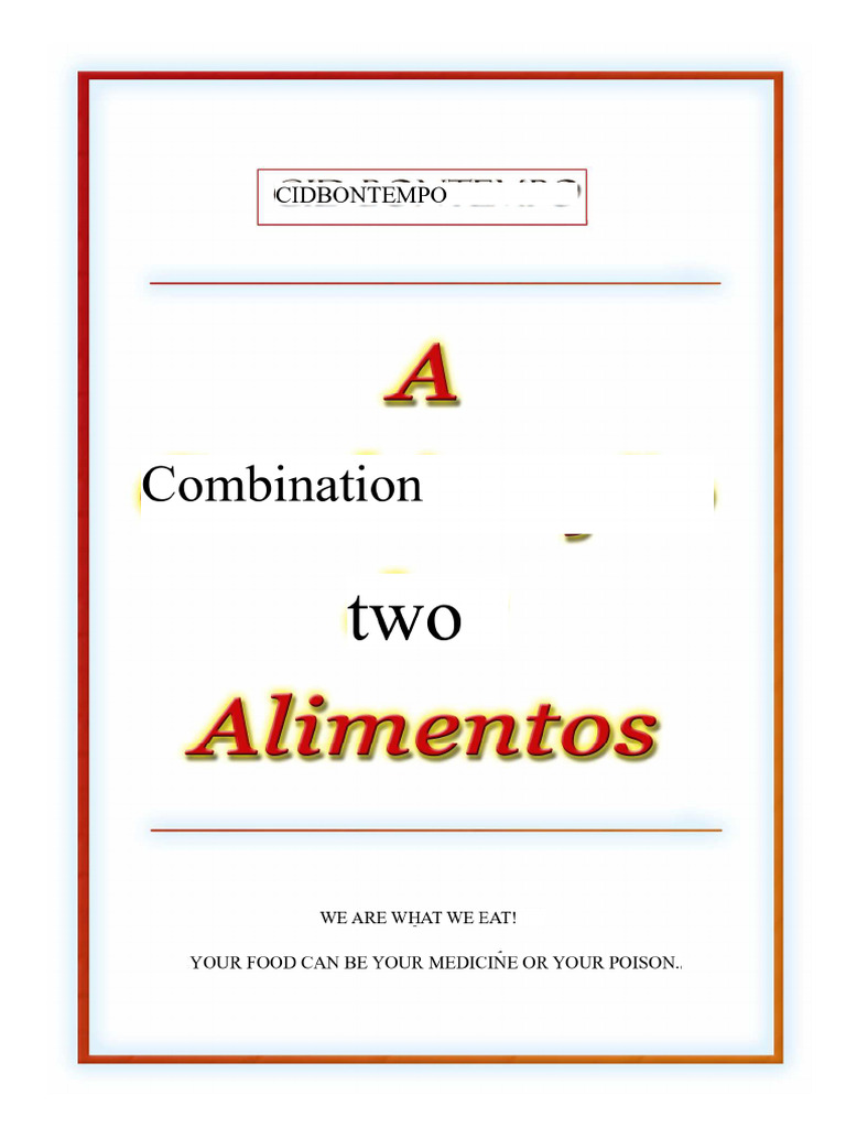 The Combination of Foods | PDF | Foods | Ph