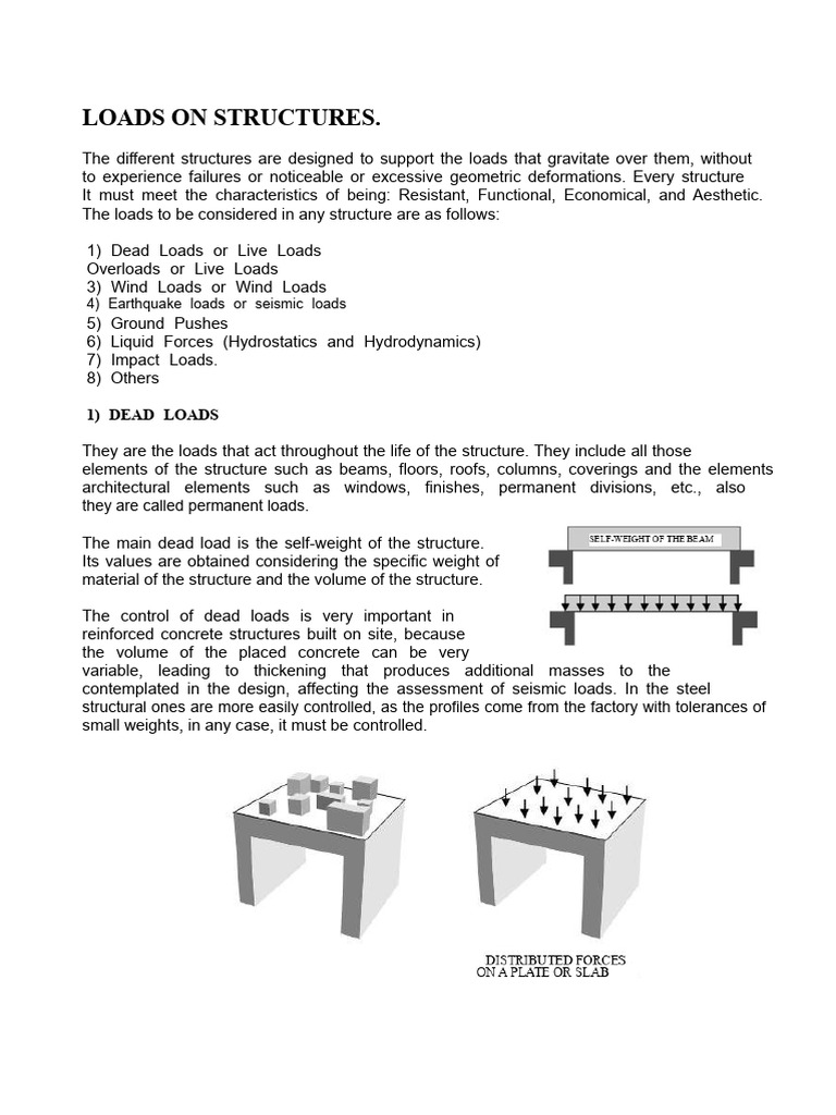 Loads in Structures. Internal Effects | PDF | Structural Load | Bending