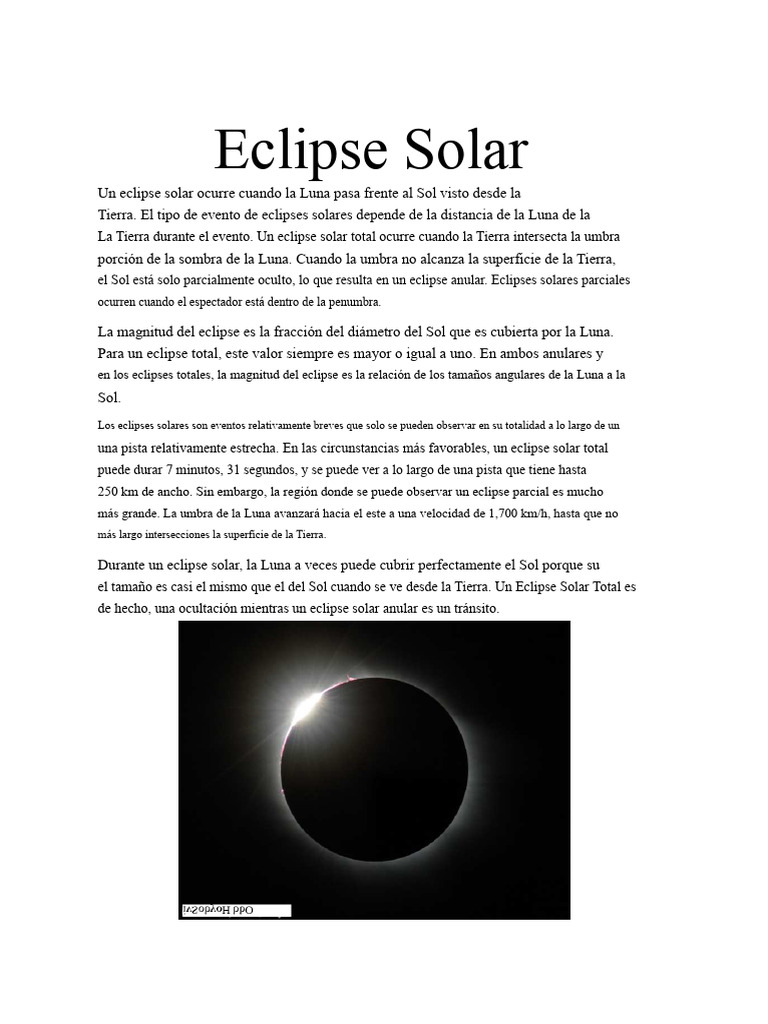 Tipos de Eclipses Solares y Lunares | PDF | Eclipse | Eclipse solar