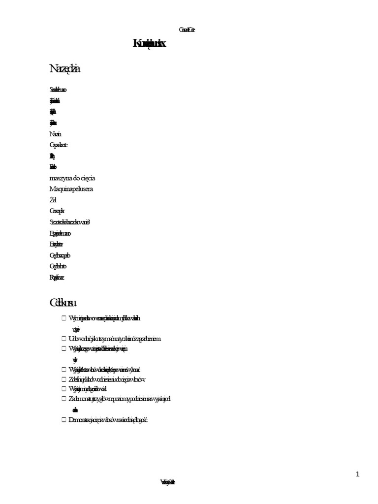 Foldera Kursu Cięcia | PDF