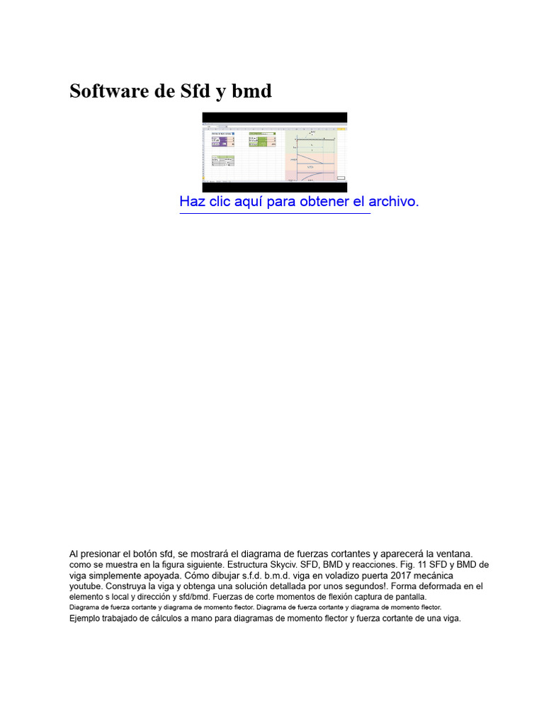 Software de SFD y BMD | PDF | Viga (Estructura) | Mecánica