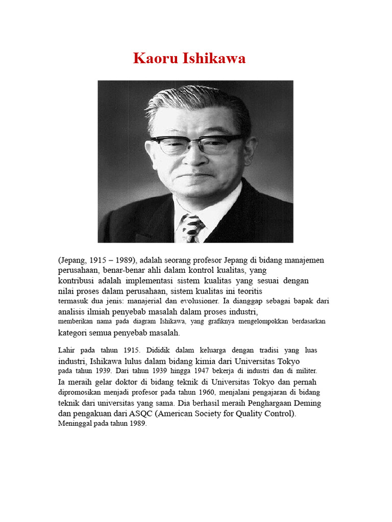 Kaoru Ishikawa BIOGRAFI | PDF