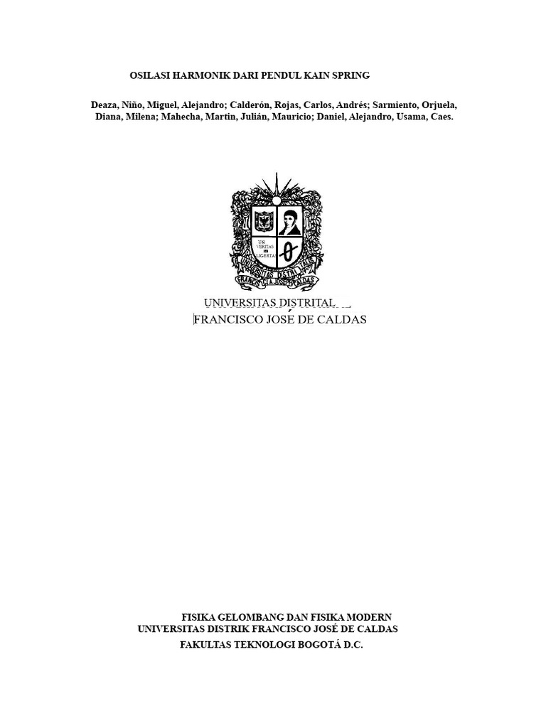 Analisis Osilasi Pendulum Pegas dan Redaman | PDF