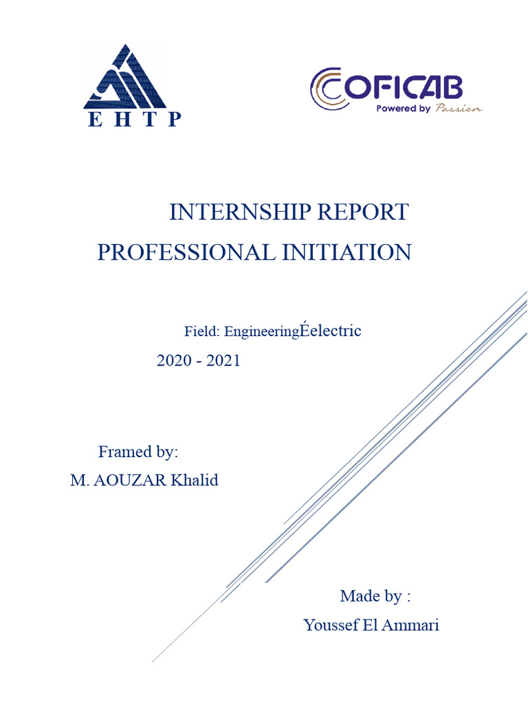 Internship Report On Professional Initiation | PDF | Human Resource ...