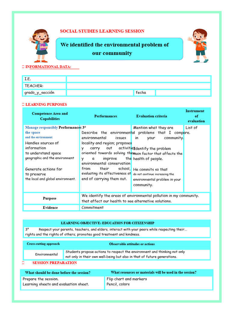 3rd SES PS MON 22 We Identify The Environmental Problem of Our ...