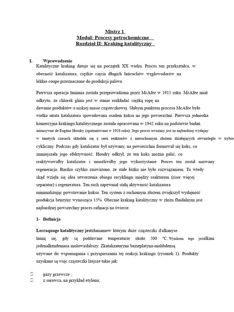 Kraking Katalityczny | PDF