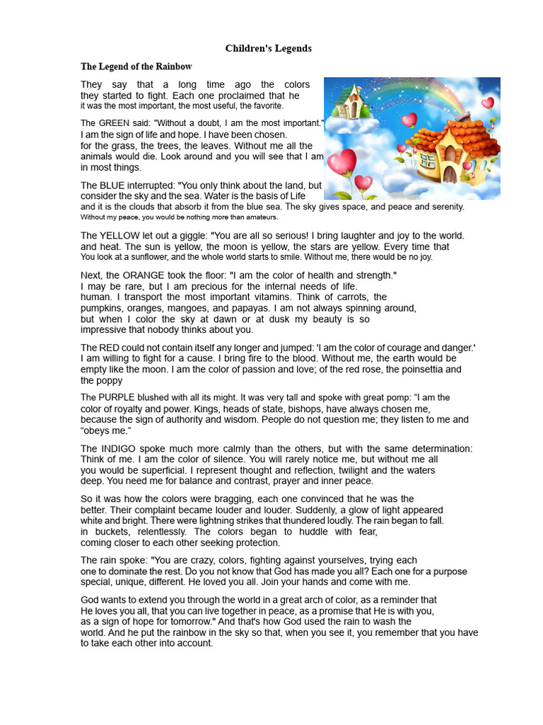 3 Legends For Children | PDF | Sky