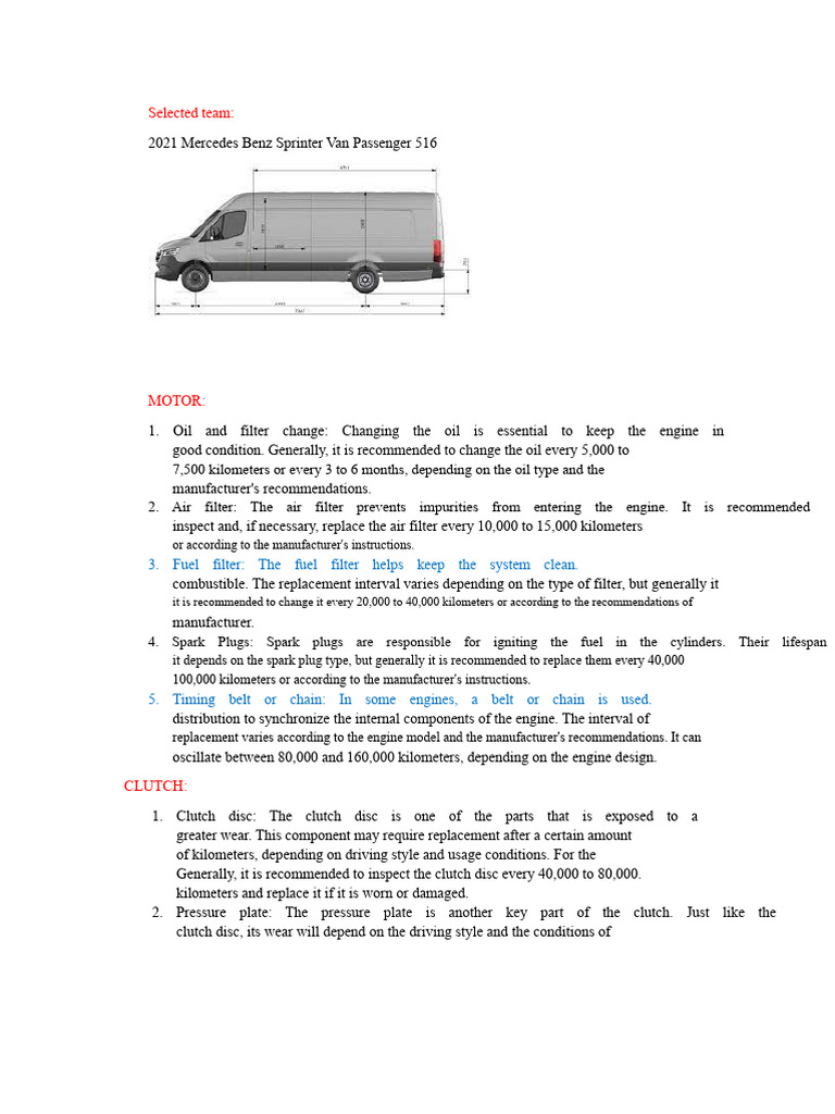 2021 Mercedes Benz Sprinter Passenger Van 516 | PDF | Automatic ...