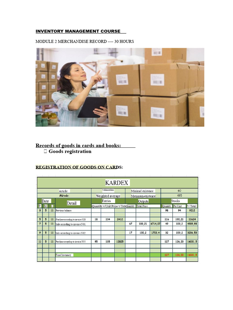 Module 2 Merchandise Registration | PDF | Inventory | Expense