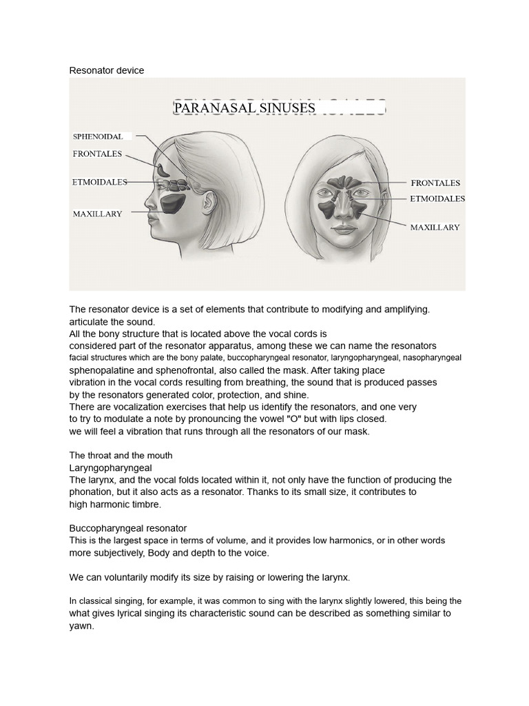 Resonators | PDF | Larynx | Human Voice