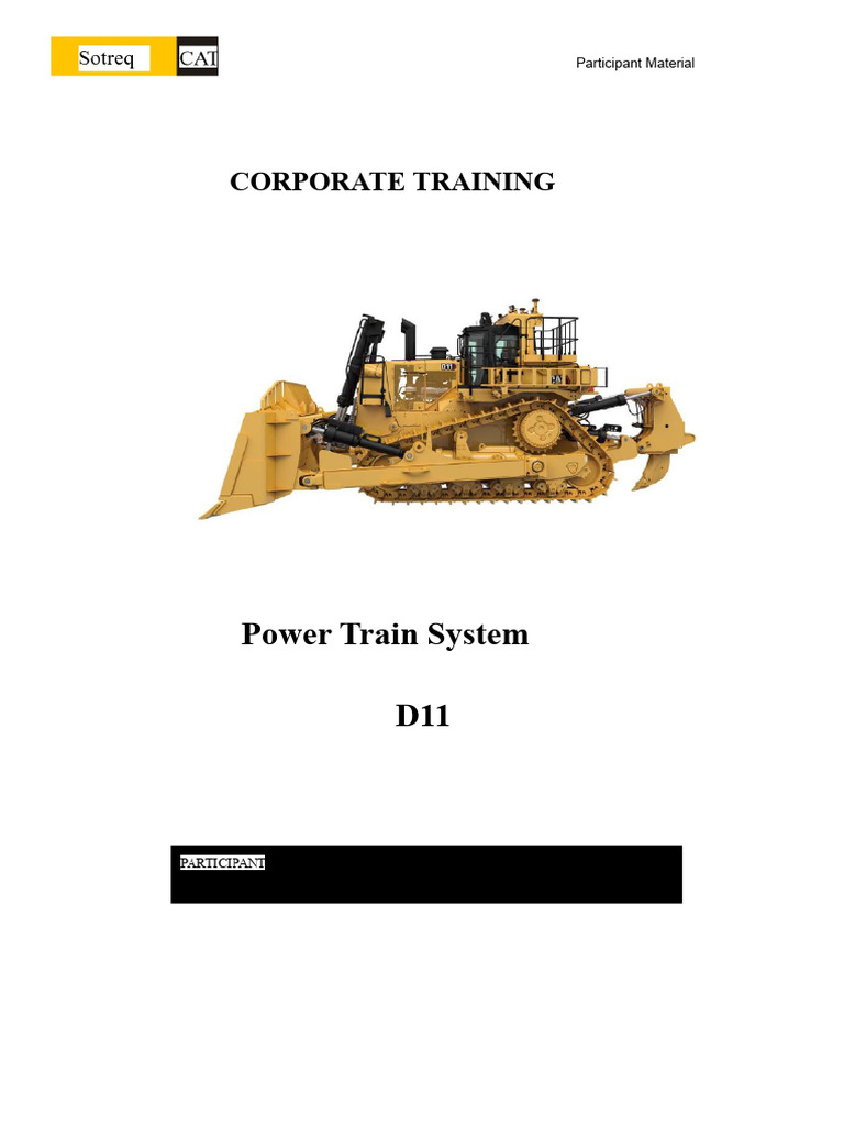 D11 Power Train System Training Guide | PDF | Clutch | Manufactured Goods