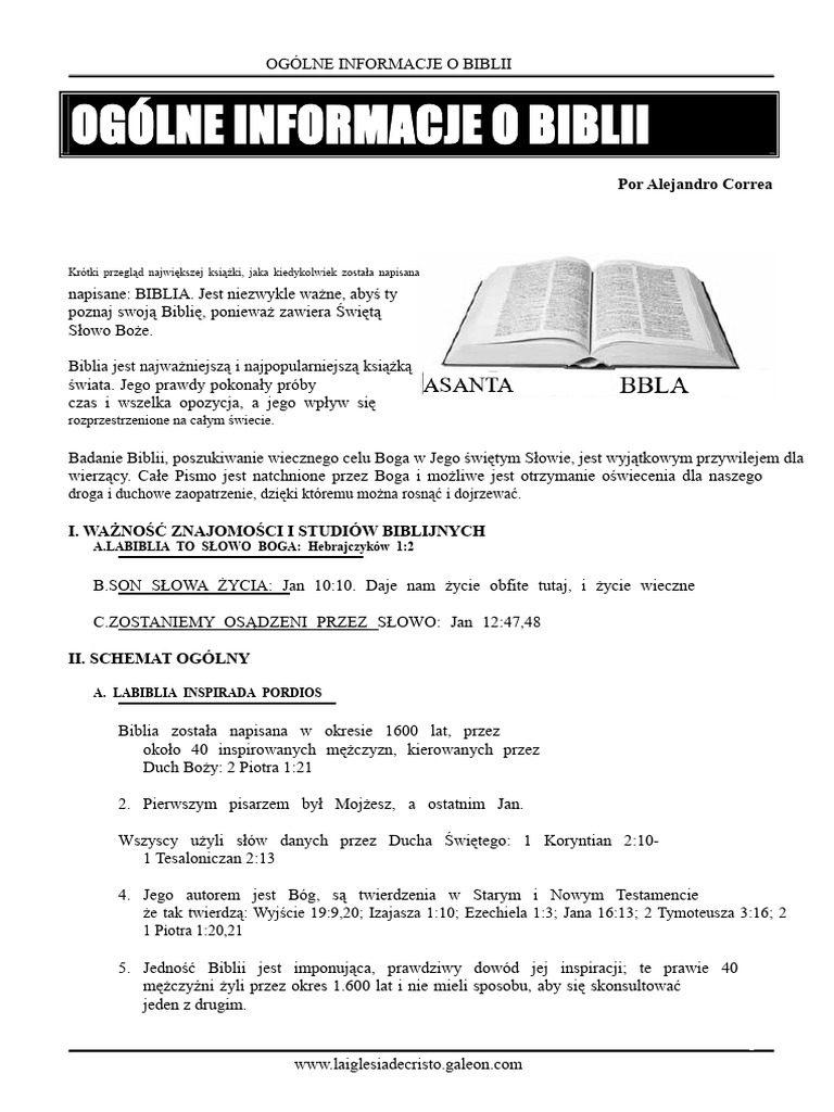 Szkic Biblii | PDF