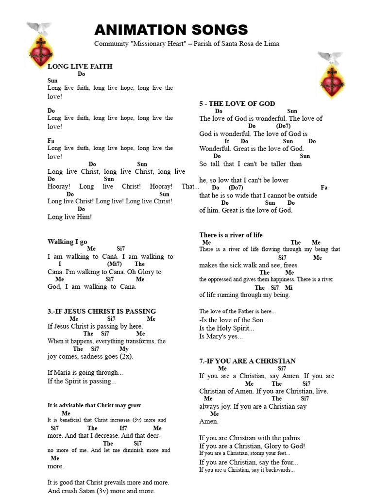 Animation Songs for Faith and Worship | PDF | Jesus | Glory (Religion)