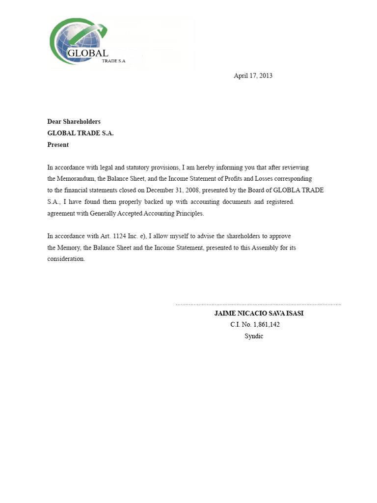 Report of The Trustee | PDF