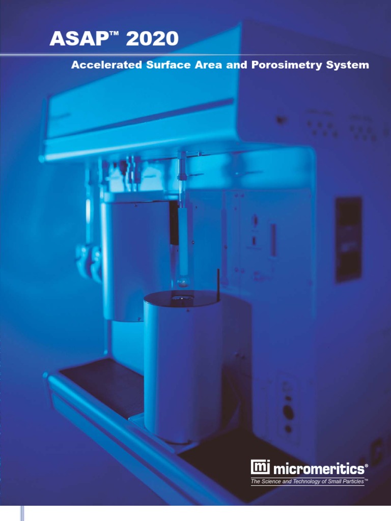 ASAP 2020 Micrometrics | Download Free PDF | Adsorption | Porosity
