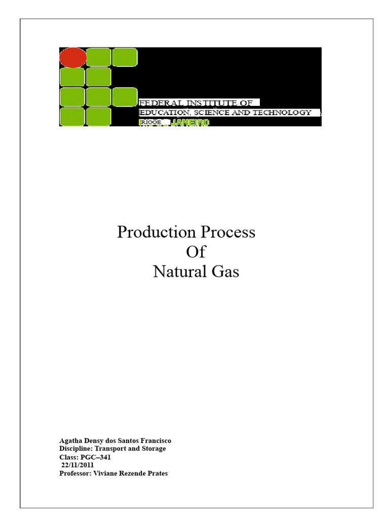 Natural Gas Production Process - Flowchart | PDF | Natural Gas ...