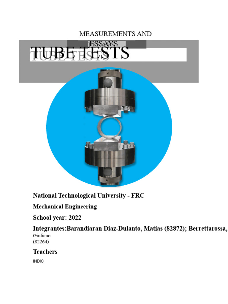 Tube Testing Methods and Standards | PDF | Pipe (Fluid Conveyance) | Leak