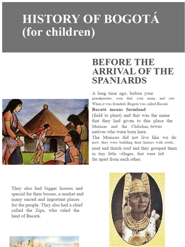 Bogotá's History for Kids | PDF | Bogotá | South America