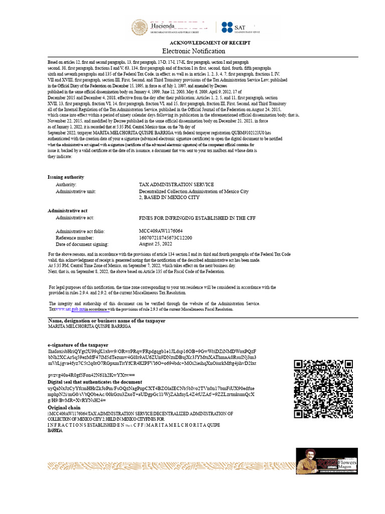 Electronic Notification: Issuing Authority | PDF