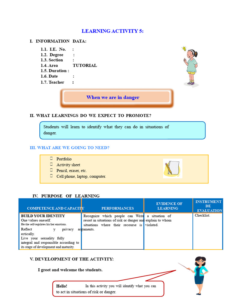D3 A2 SESSION When We Are in Danger | PDF | Risk | Psychological Concepts
