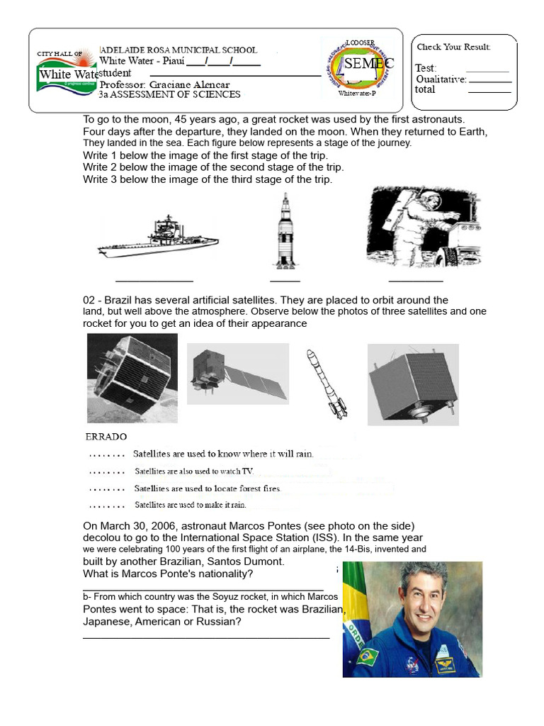 3 Science Test 3rd Year PDF | PDF