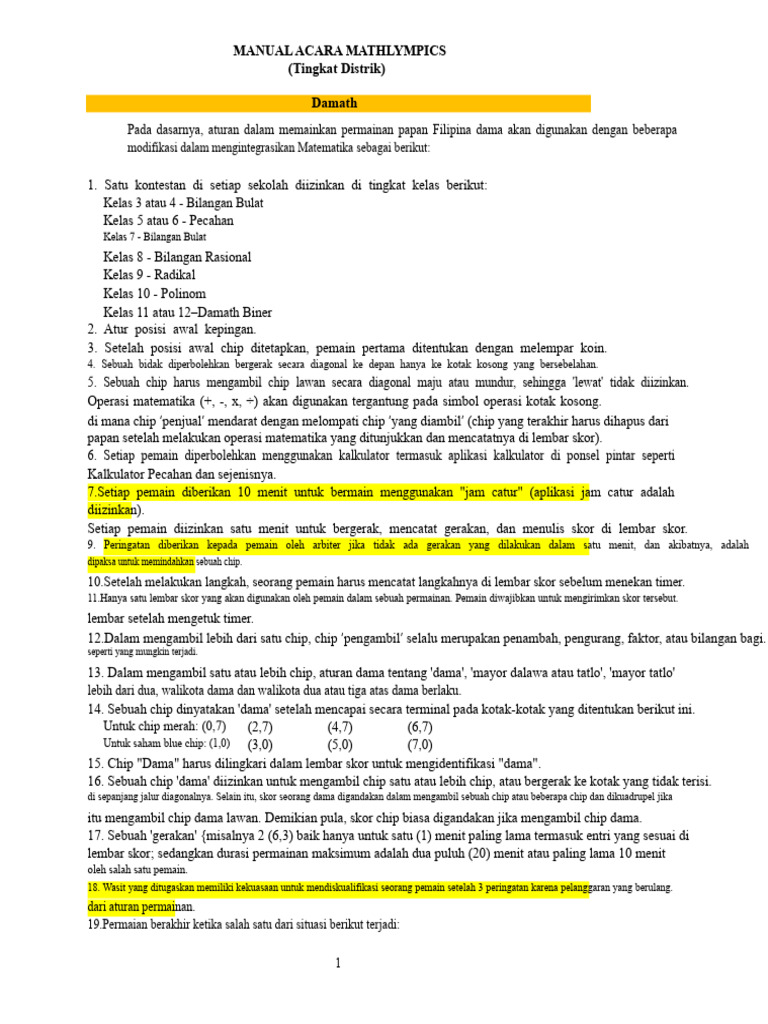 Distrik-Mekanik Damath | PDF