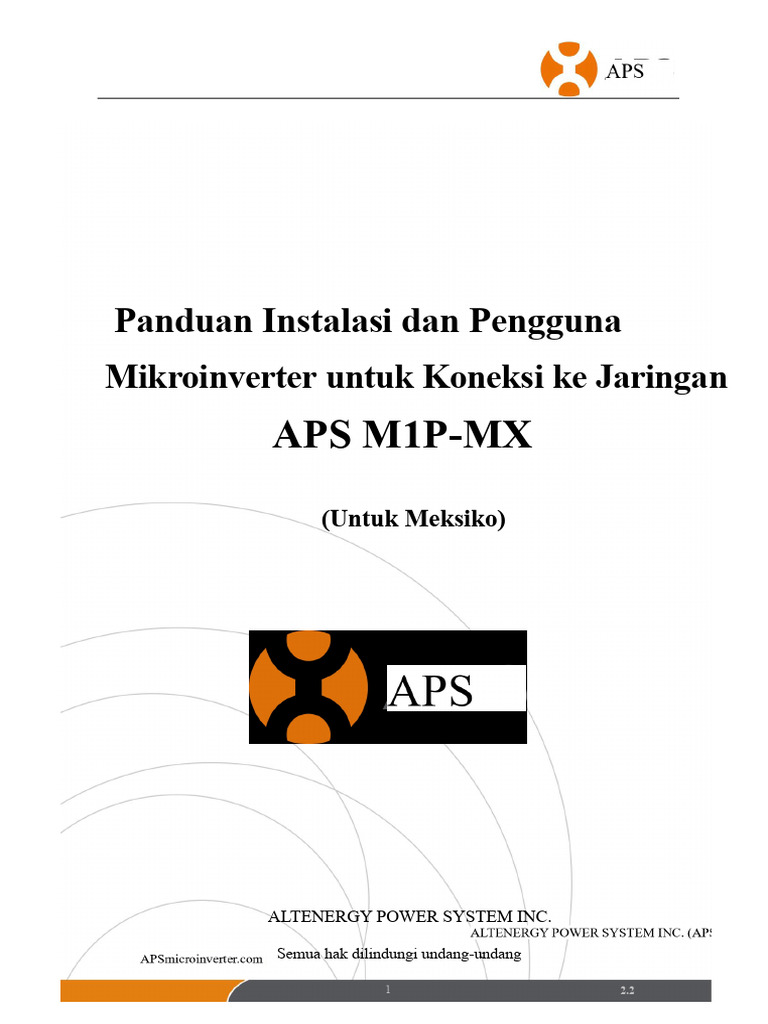 Manual Instalasi Pengguna APS YC500A | PDF