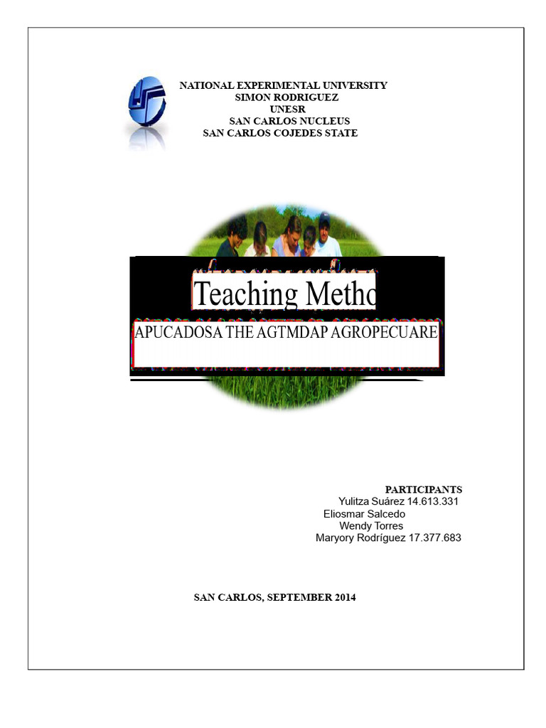 The Teaching Methods Applied To Agricultural Activities (Yulitza-Unesr ...