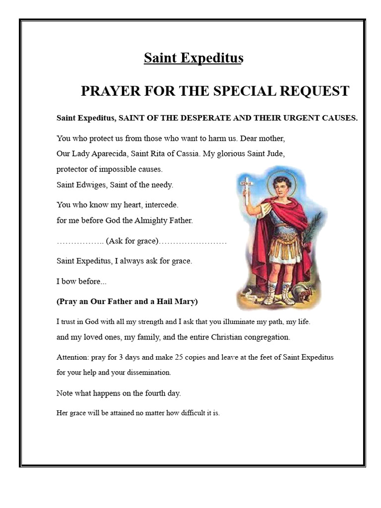 Saint Expeditus | PDF