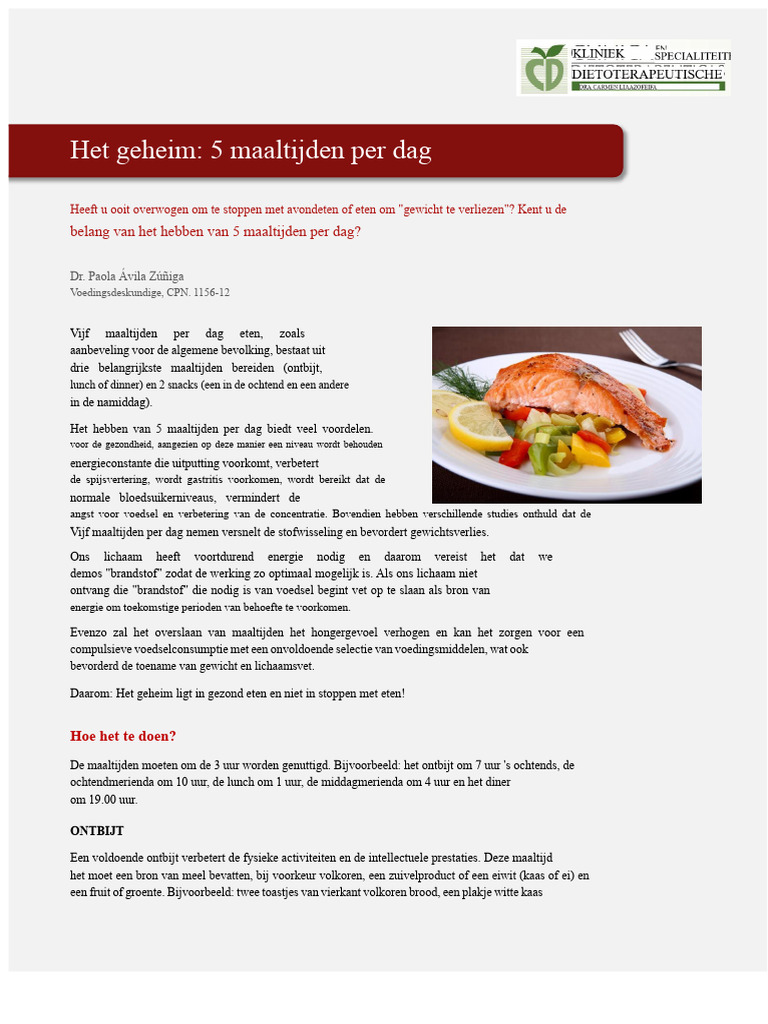 5 Maaltijden | PDF