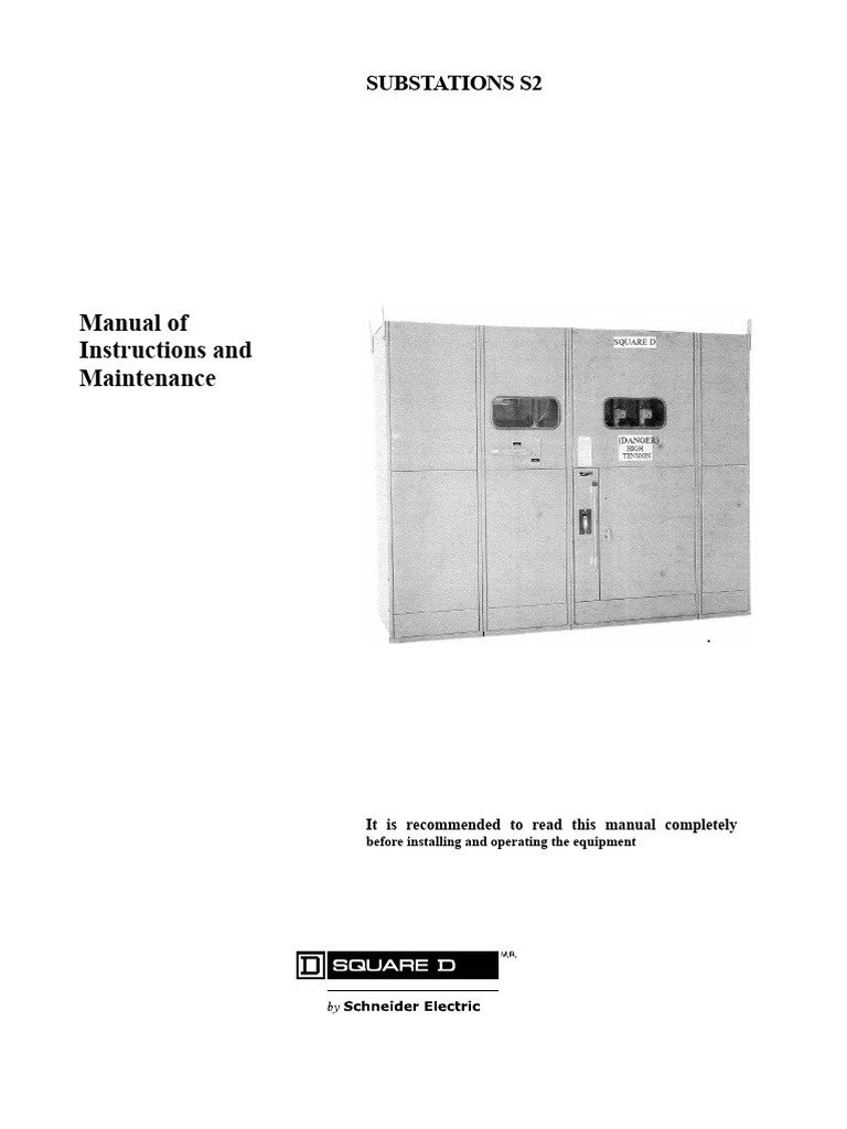 Substation Manual | PDF | Electrical Connector | Electrical Engineering