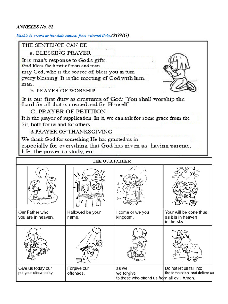 Explanation of The Parts of The Our Father | PDF | Lord's Prayer | God ...
