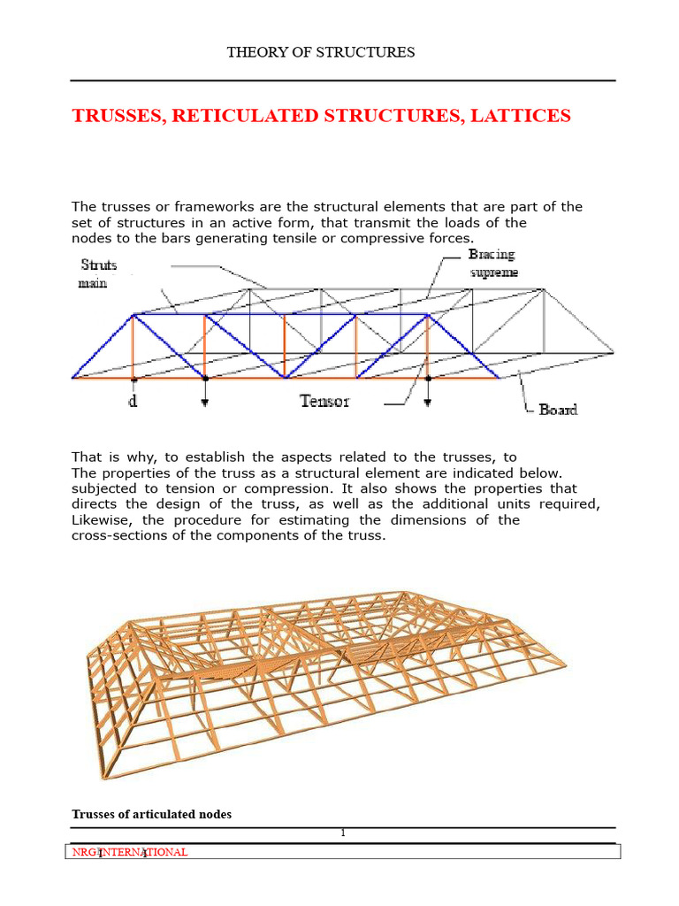 NRG Trusses | PDF | Truss | Force