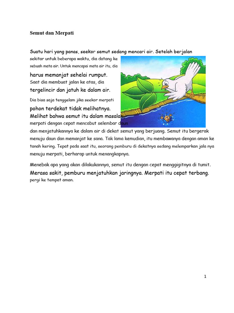 Semut Dan Merpati | PDF