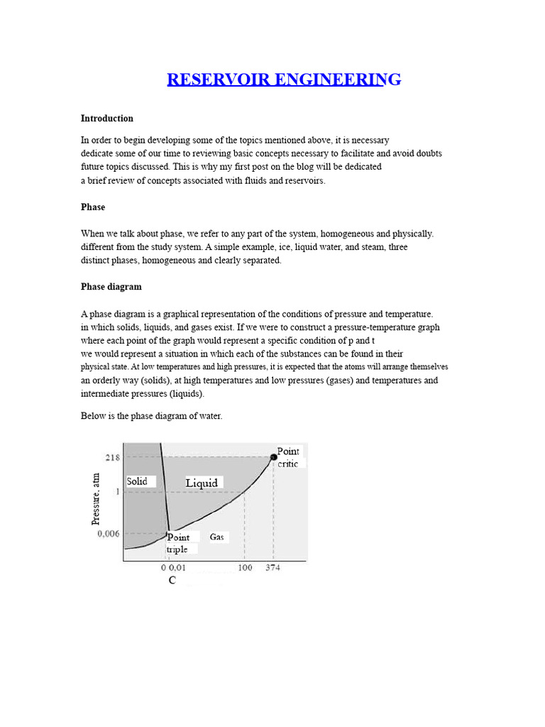Phase Diagrams - Reservoir Engineering | PDF | Phase (Matter ...