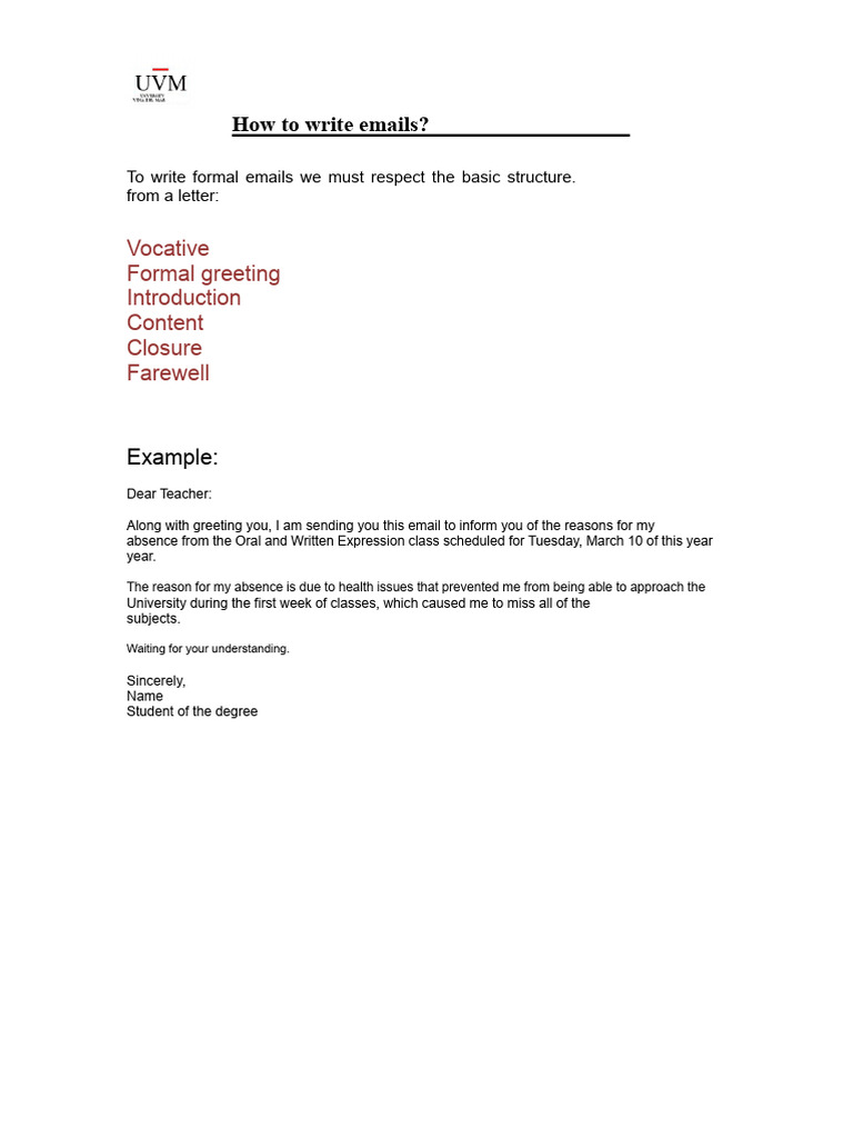 Class 1 How To Write Emails | PDF