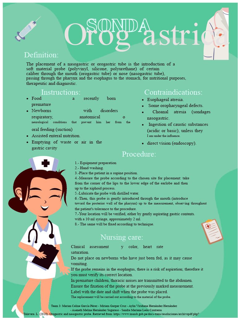 Nasogastric and Orogastric Tube Guide | PDF | Gastroenterology ...