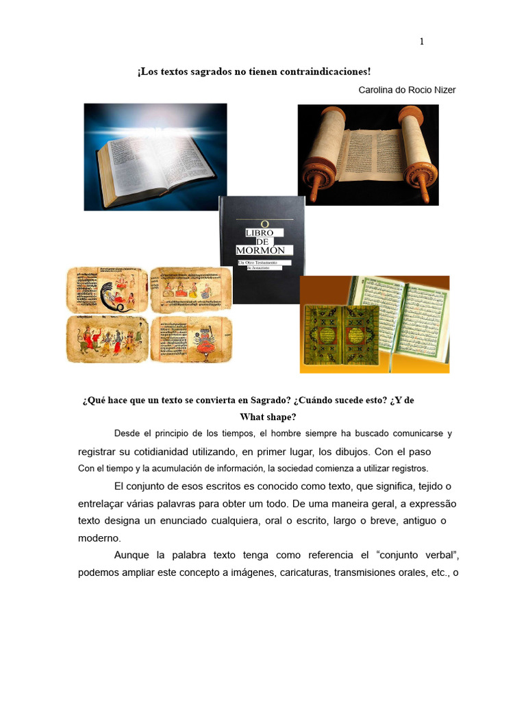 Funciones y Orígenes de Textos Sagrados | PDF | Tora | Biblia