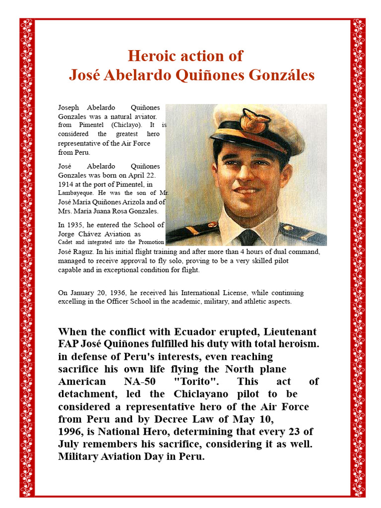 Biografía de José Quiñones Gonzáles | PDF