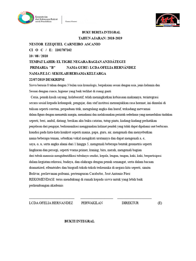 Buletin Informasi Akhir Kelas 2 | PDF
