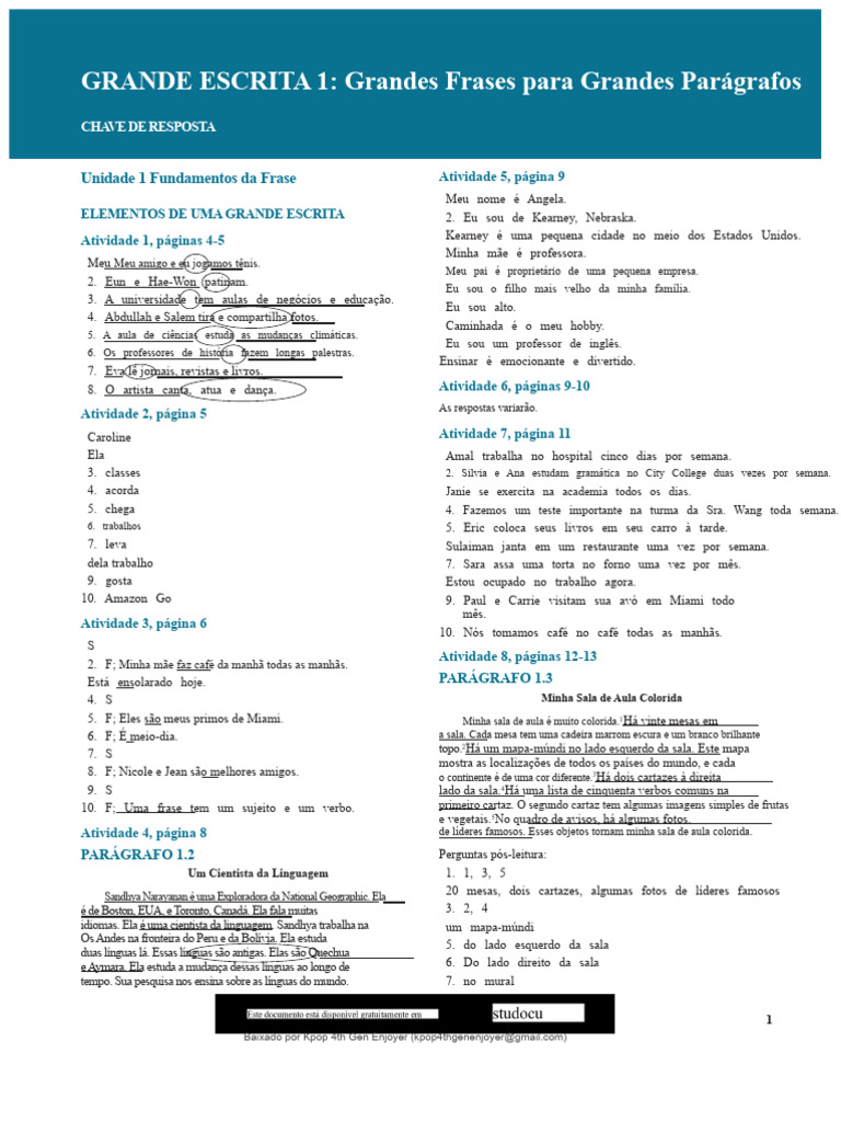 Great Writing 1 (Quinta Edição) (Keith S. Folse, Elena Vestri, David ...