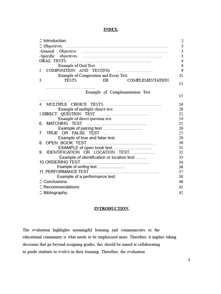 Types of Educational Tests Explained | PDF | Knowledge | Carbohydrates