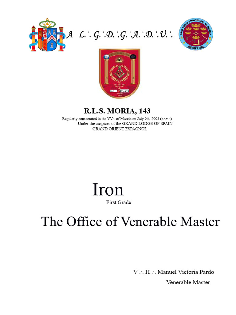 The Office of Venerable Master | PDF | Masonic Lodge | Freemasonry