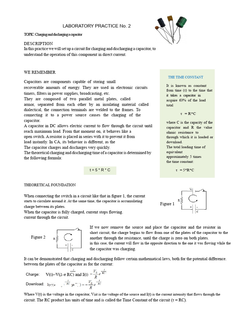 Laboratory Practice No. 2 PDF | PDF | Capacitor | Electrical Network