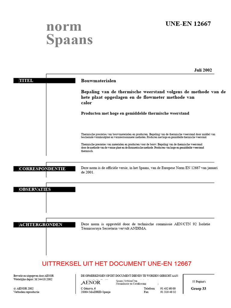 (Ex) Une-En 12667 2002 | PDF